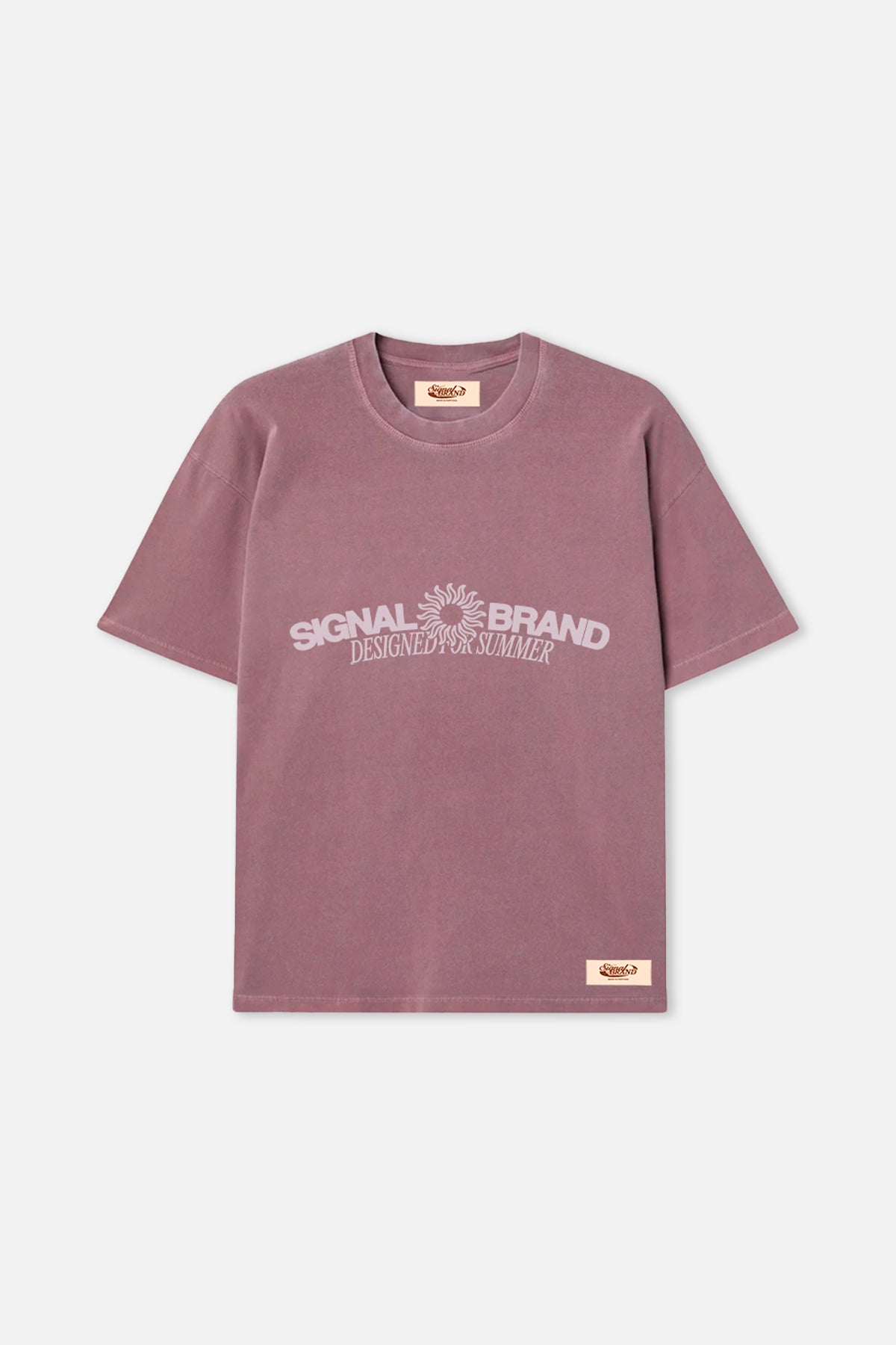 SUNSET BURGUNDY TEE – Signal Brand